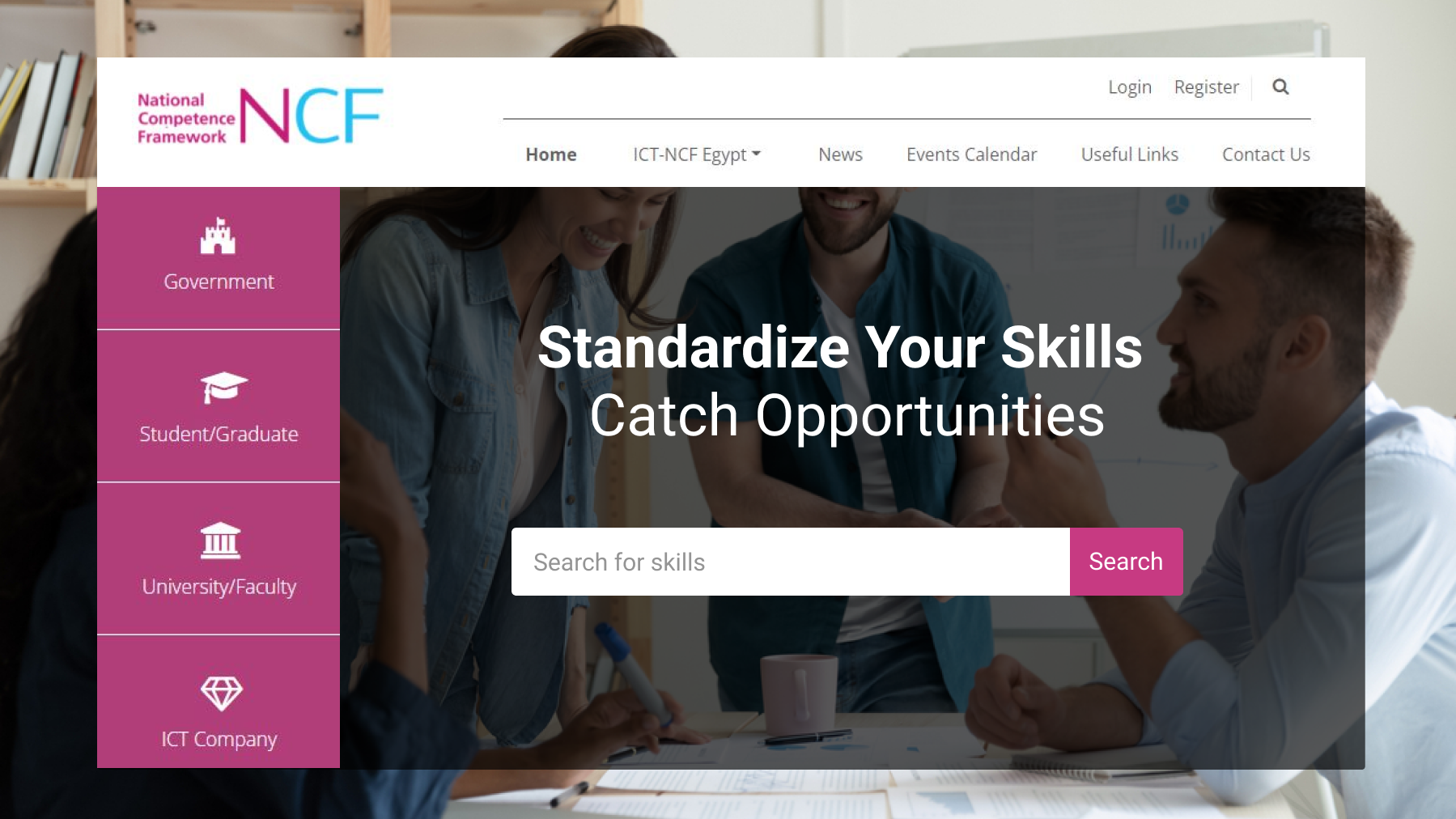 National Competence Framework website development | Code95